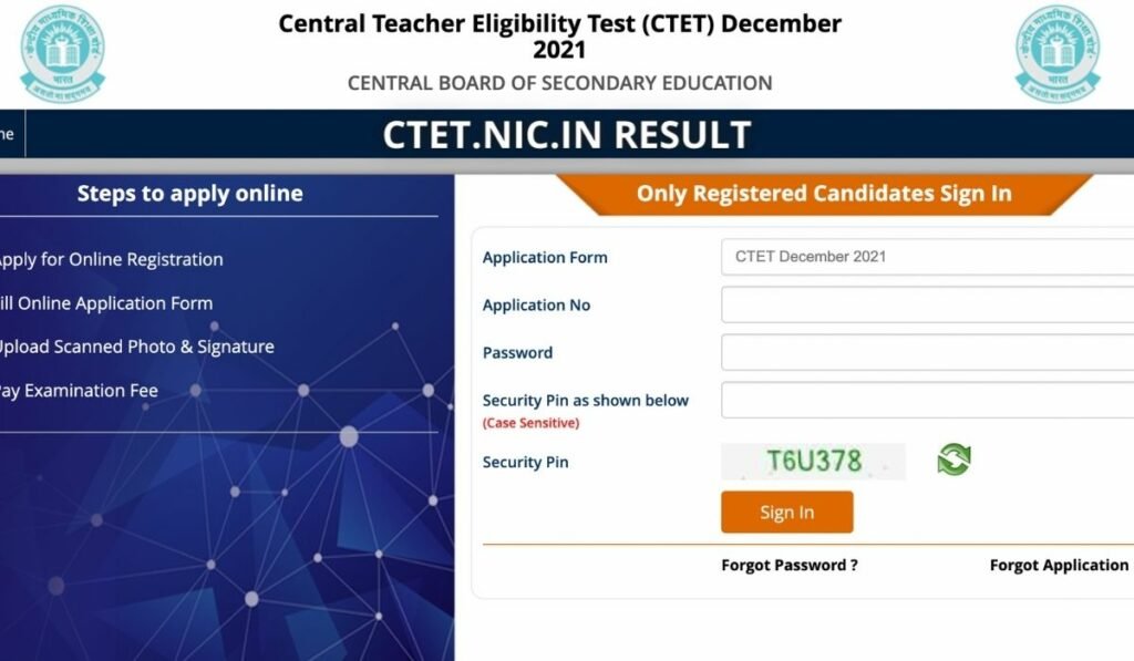 CTET Result 2022 Check| @ ctet.nic.in Marksheet, Ctet 2022 Score Card